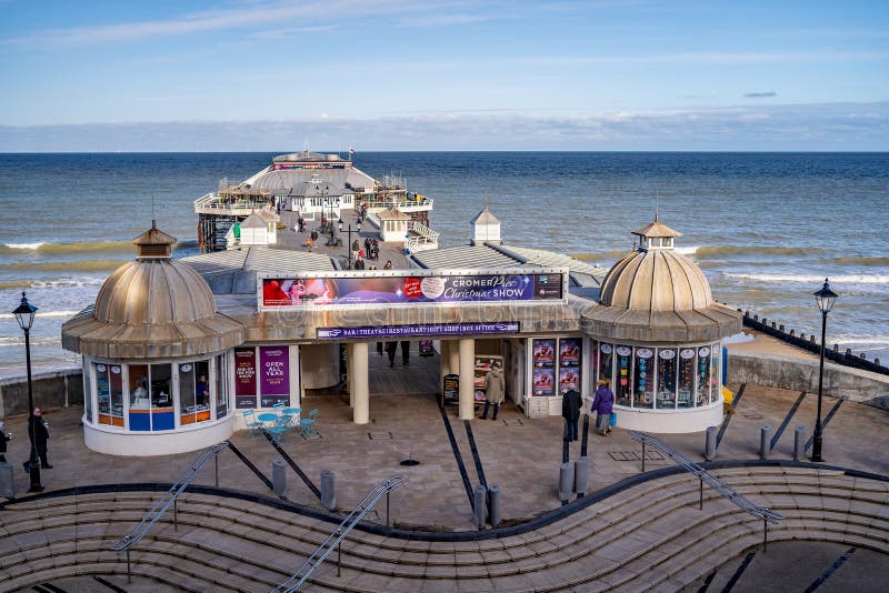 A View from the Victorian Pier in the Seaside Town of Cromer on the ...