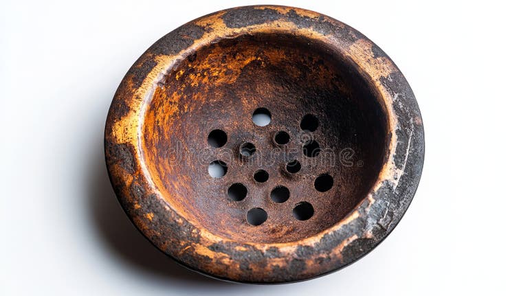 A Top-down View of a Fire Pit Cover on a White Surface, Featuring ...