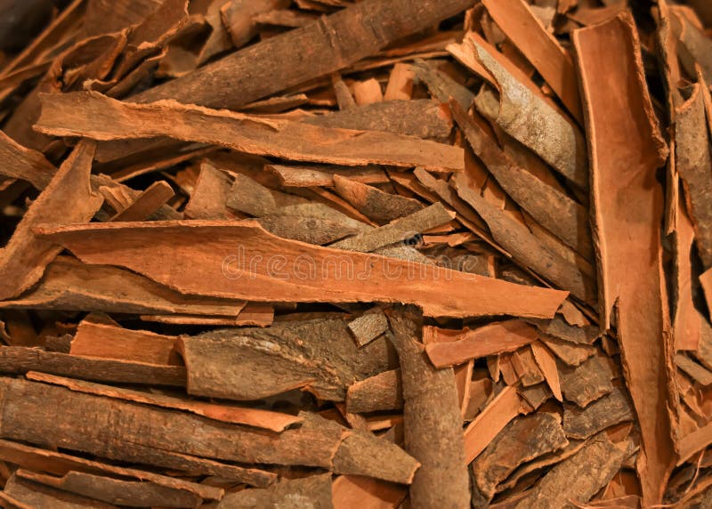 Top Down View of Fresh Cinnamon Sticks Up for Sale Stock Photo - Image ...
