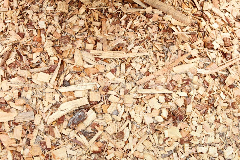 Top Down View of Ground Wood Chips, Background Stock Image - Image of ...