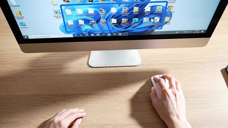 Selecting Multiple Files with Drag and Click Stock Footage - Video of ...