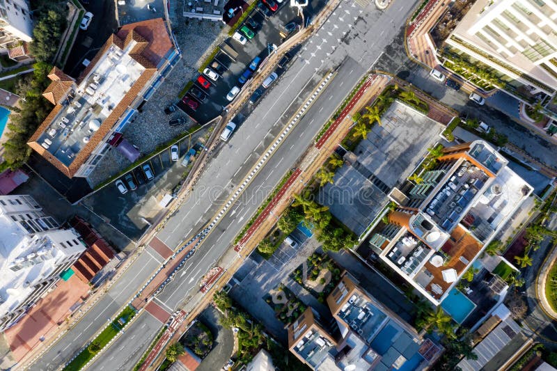 Top Down View of Limassol Urban Downtown Area. Cyprus Stock Photo ...