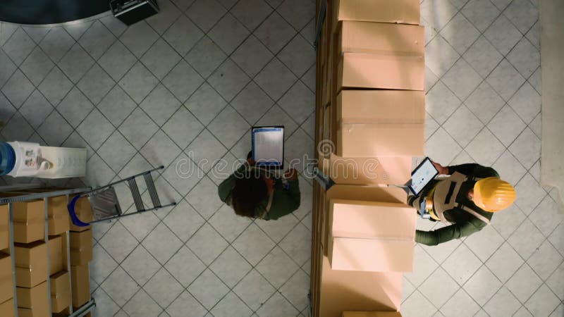 Warehouse Coworkers Examine Parcels Stock Footage - Video of shipping ...