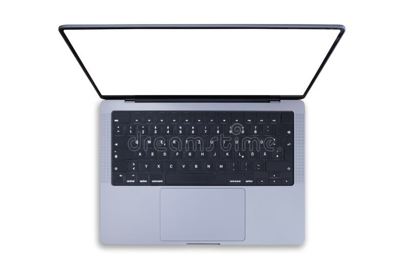 Top Down View of Hands of Man Typing on Laptop Computer Stock Image ...