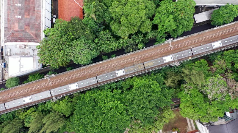 The Light Rail Transit or LRT. Another Perspective of the Railway. a ...