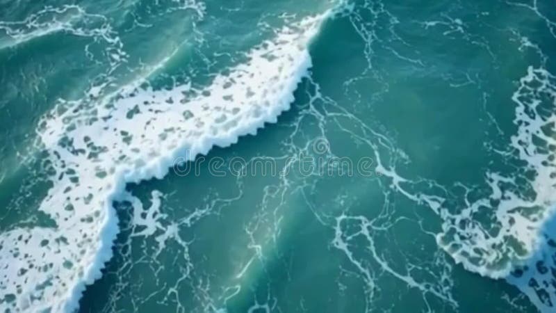 Top-down View of Ocean Tide Forming Patterns Stock Footage - Video of ...