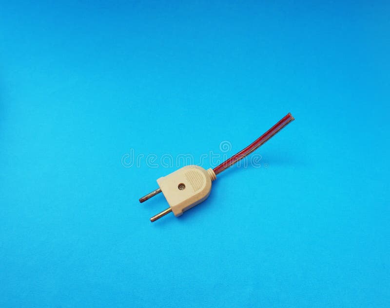 Top Down View of an Old Unused Plastic Plug with Broken Plastic Parts ...