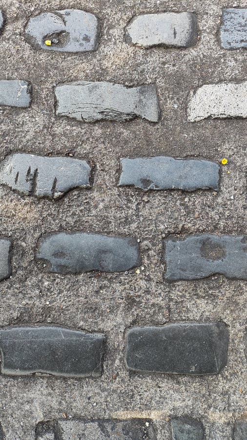 Top-Down View of Rectangular Stone Pavement Tiles for Design Stock ...