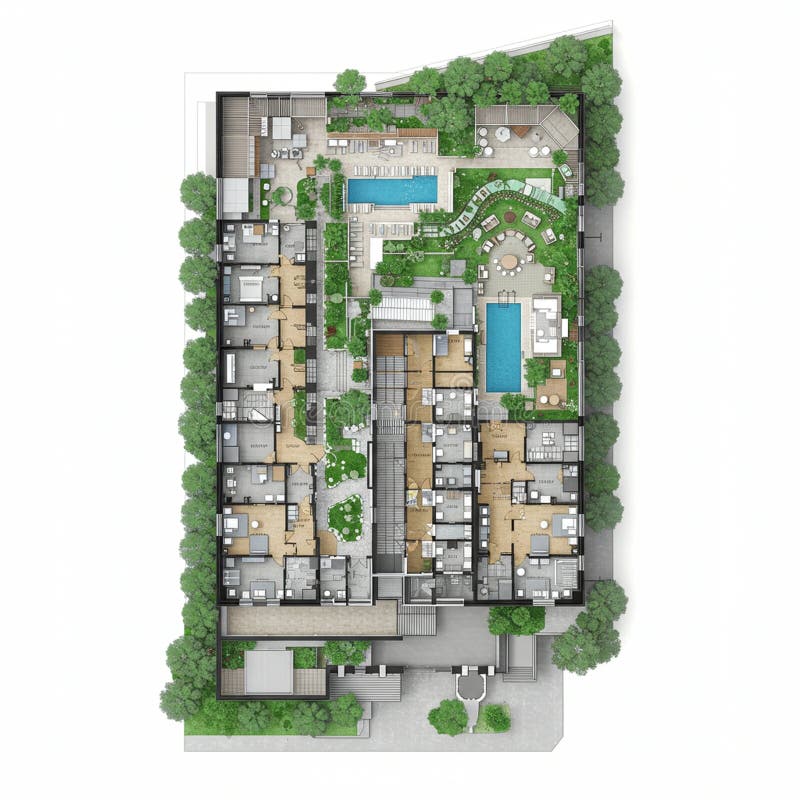 Floor Plan Pools Stock Illustrations – 20 Floor Plan Pools Stock ...