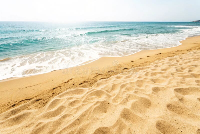 Sandy Beach Background Top View with Visible Sand Texture. Backdrop for ...
