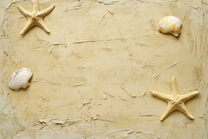 A Top-down View of a Sandy Beach Surface Adorned with the Impressions ...