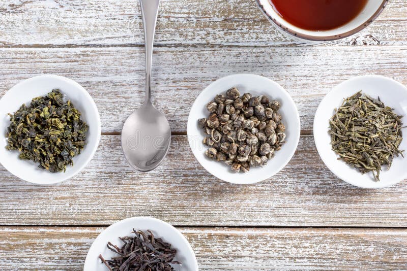 Top down tea samples stock photo. Image of life, food - 184420852