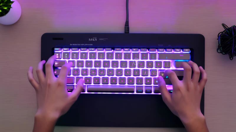 Neon typing motion stock footage. Video of neon, modern - 377445964