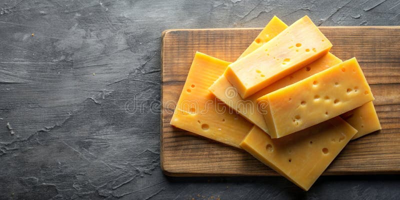 A Top Down View of Slices of Sharp Cheddar Cheese AI-Generated Content ...