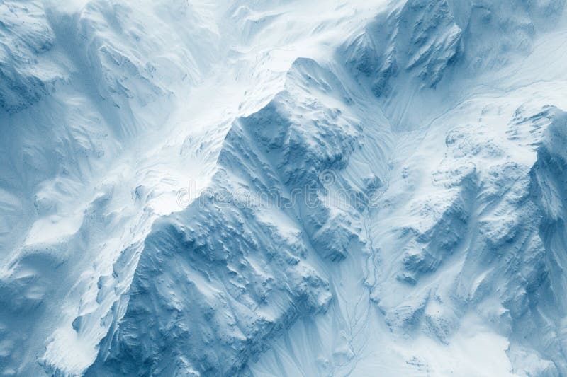 "Snowy Majesty: Aerial View of Pristine Mountain Peaks" Stock ...