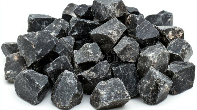 A Top-down View of a Square Rock Slab, Isolated on a White Background ...