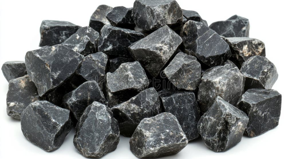 A Top-down View of a Square Rock Slab, Isolated on a White Background ...
