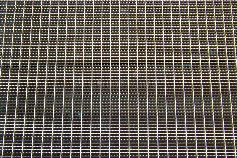 Top-down View of Uniform Metal Grating with Repeating Square Pattern ...