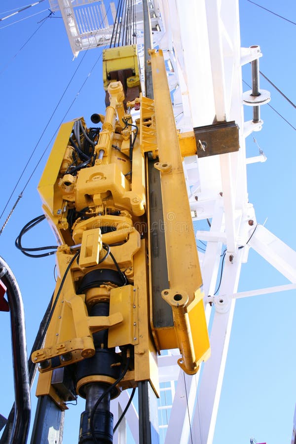 Top drive stock photo. Image of power, pipes, blocks, barrel - 3318820