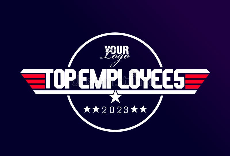 Top Employees 2023 Vector Typography Stock Vector - Illustration of ...