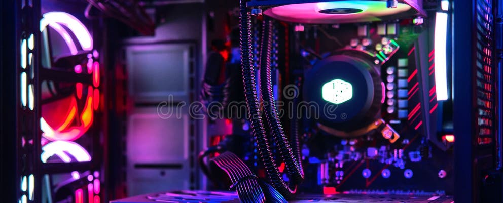 Top-end System Unit for Gaming Computer Close Up Stock Photo - Image of ...