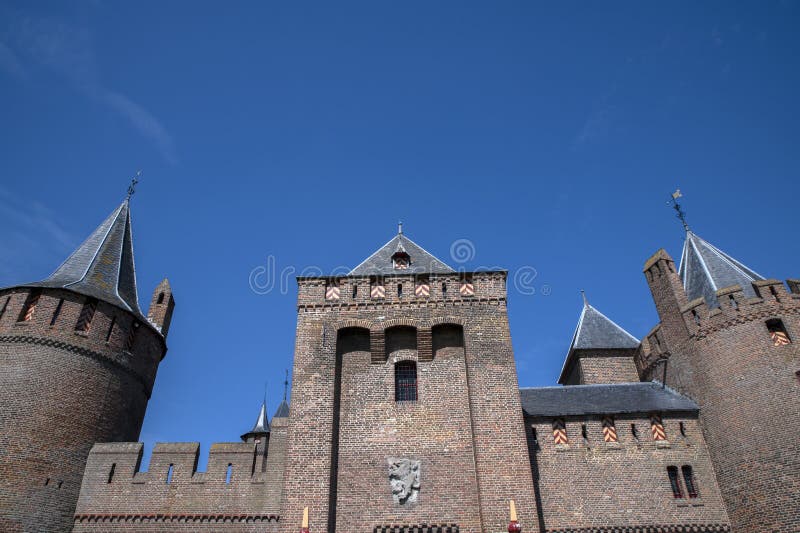 Top Front Part at the Muiderslot Castle at Muiden the Netherlands 19-7 ...