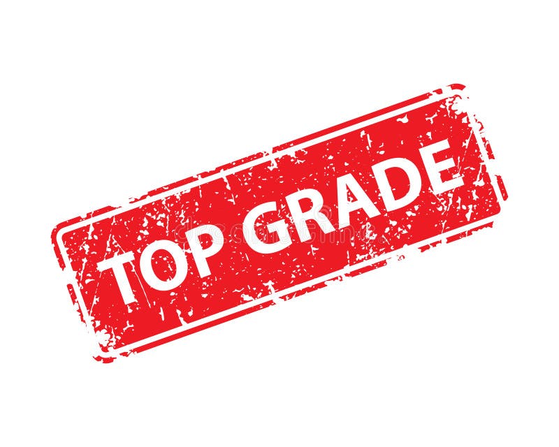 Top Grade Stamp Vector Texture. Rubber Cliche Imprint Stock Vector ...