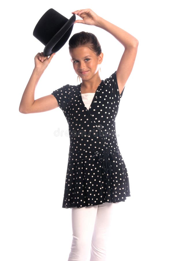 Top Hat stock photo. Image of fashion, brunette, style - 1488904