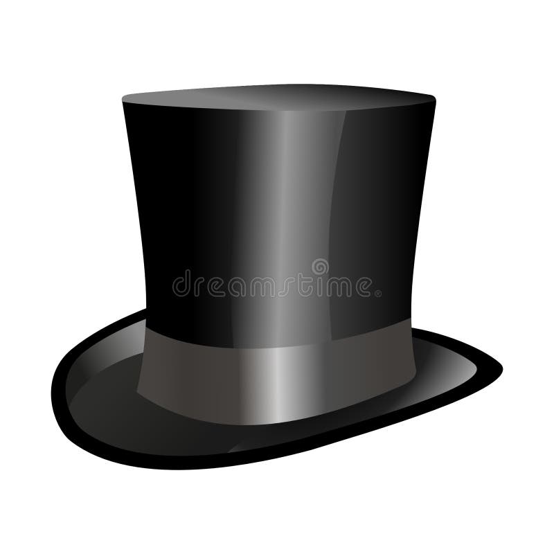 Top hat stock vector. Illustration of stovepipe, costume - 15880983