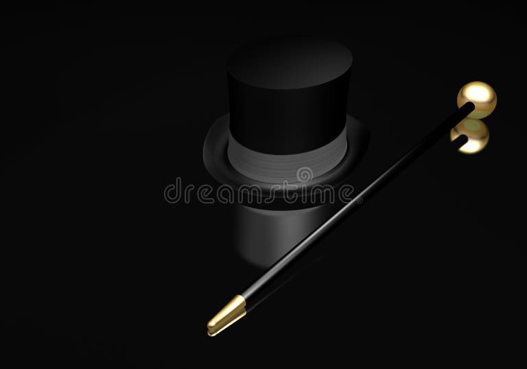 Top Hat Cane Stock Illustrations – 1,331 Top Hat Cane Stock ...