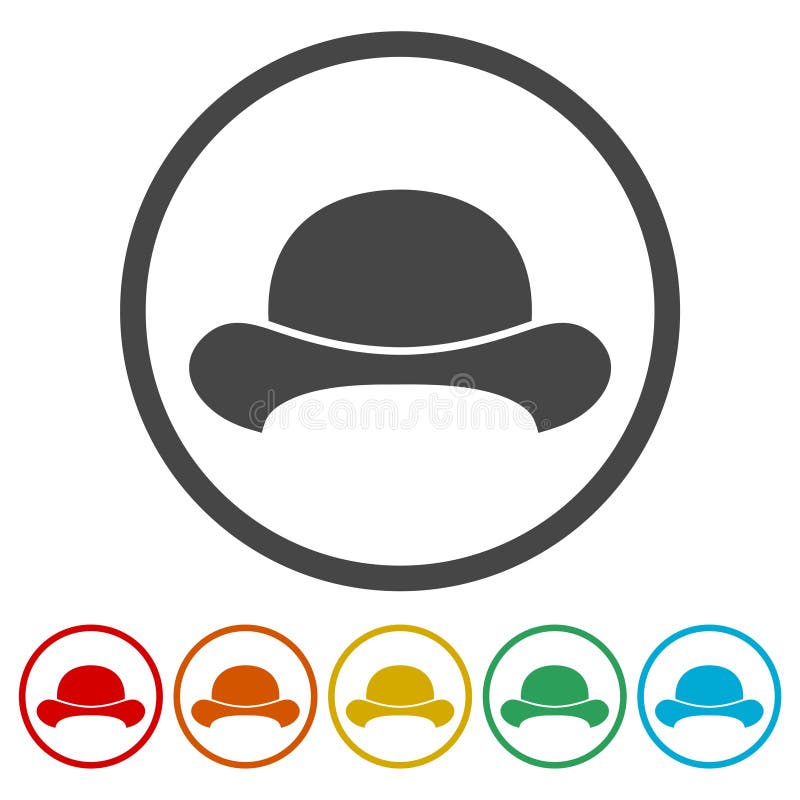 Top Hat Icons Set - Illustration Stock Vector - Illustration of ...