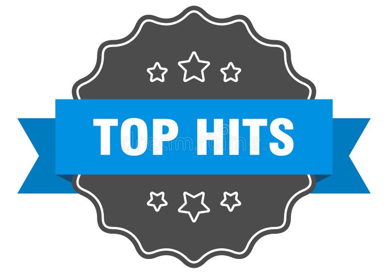 Top Hits Label. Top Hits Isolated Seal. Sticker. Sign Stock Vector ...