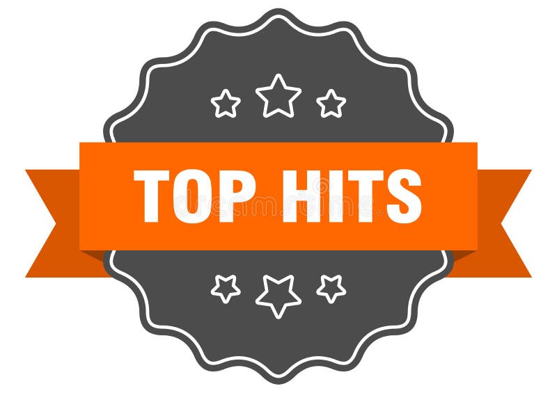 Top Hits Label. Top Hits Isolated Seal. Sticker. Sign Stock Vector ...