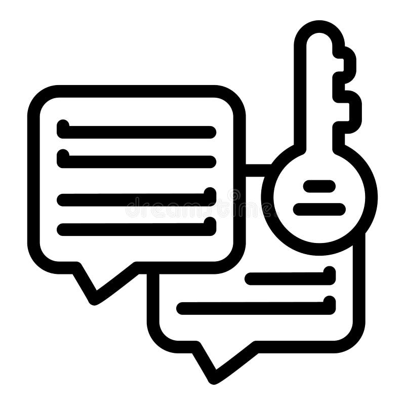 Key Message Outline Icon Stock Illustrations – 2,837 Key Message ...