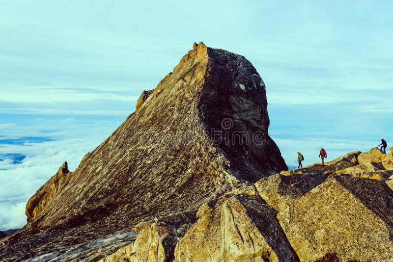 On the Top of Kinabalu Mountain Editorial Stock Photo - Image of ...