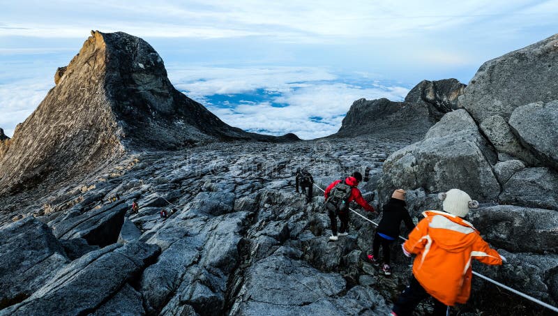 On the Top of Kinabalu Mountain Editorial Stock Image - Image of ...