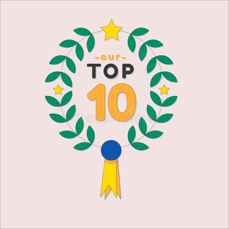 Top 10 Label Design Icon Vector Stock Vector - Illustration of banner ...