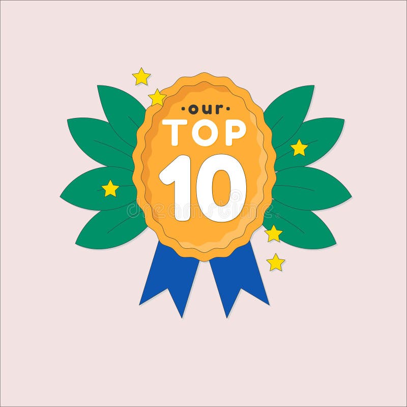 Top 10 Label Design Icon Vector Stock Vector - Illustration of winner ...