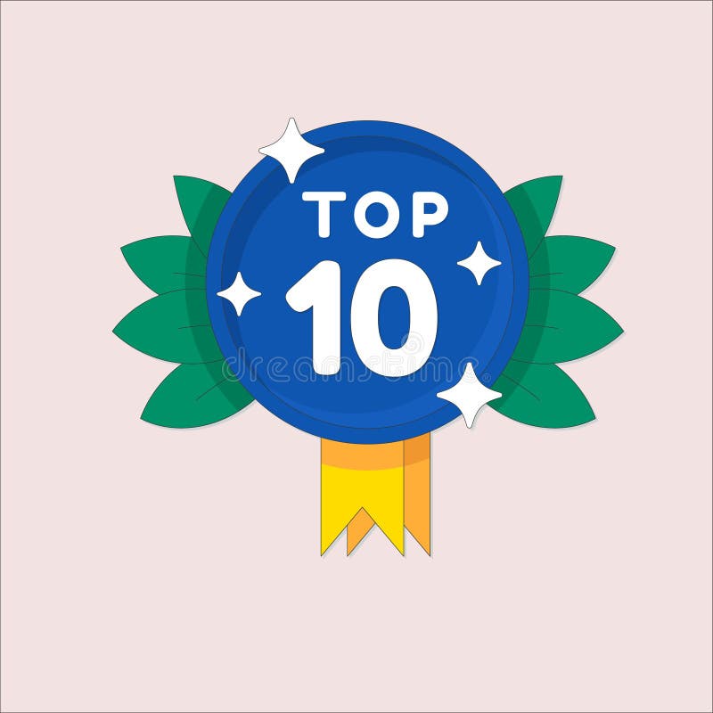 Top 10 Label Design Icon Vector Stock Vector - Illustration of ribbon ...