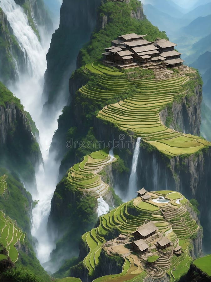 Looking Down Mountain Top Stock Illustrations – 204 Looking Down ...