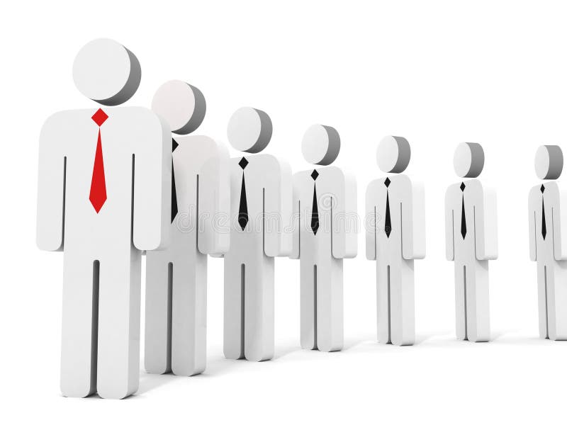 Top Leader of Business Team Group Concept Stock Illustration ...