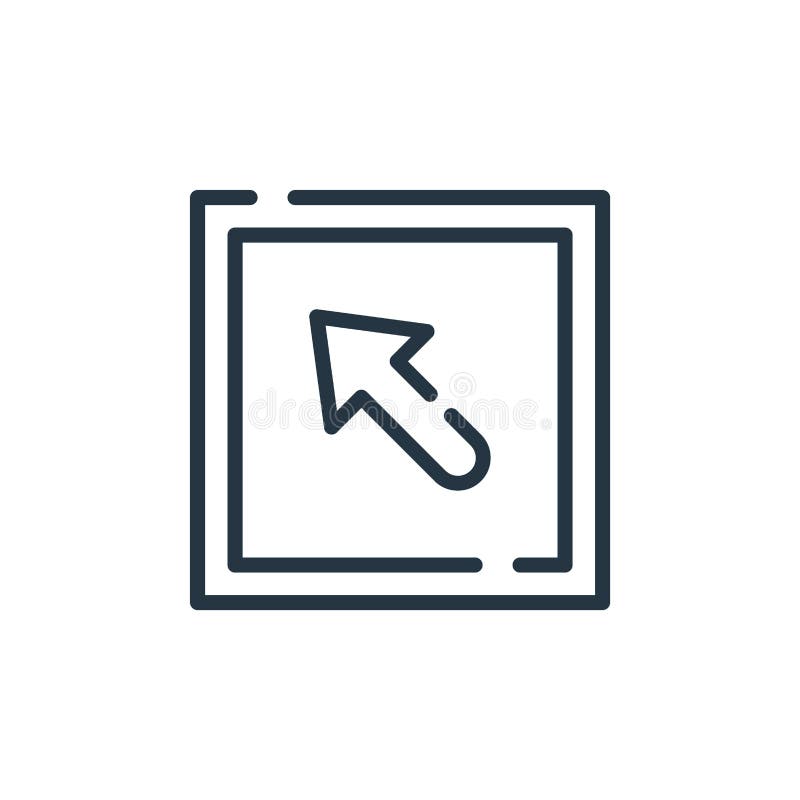 Top Left Vector Icon. Top Left Editable Stroke. Top Left Linear Symbol ...