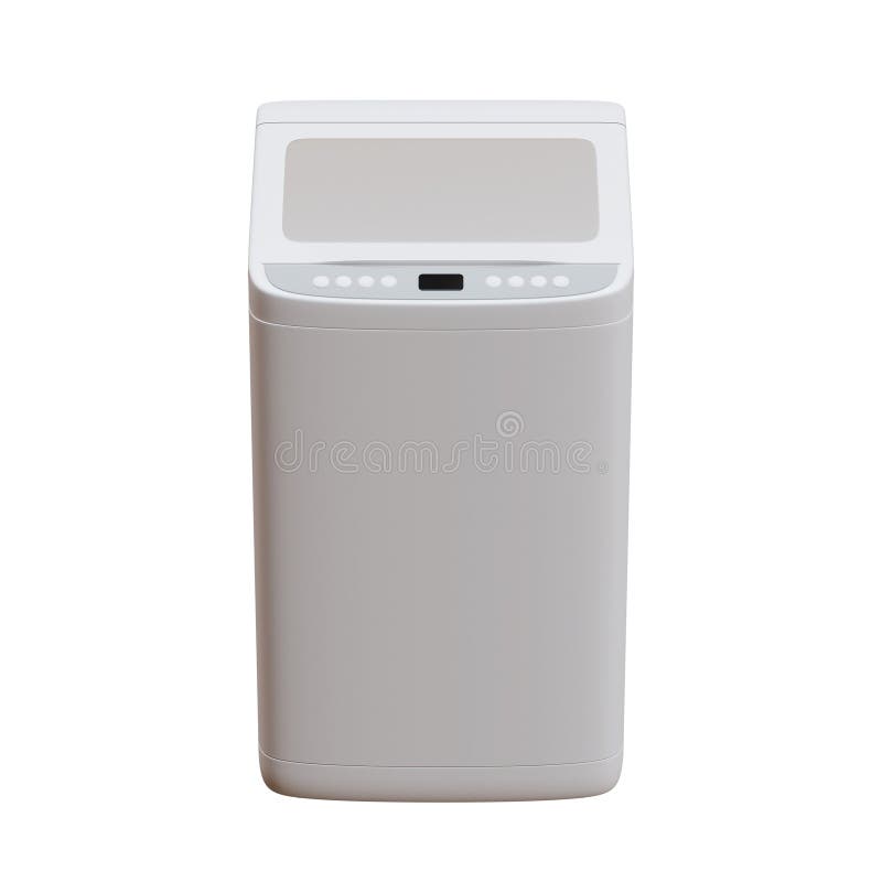 Top Loading Washing Machine 3D Render Illustration Stock Illustration ...