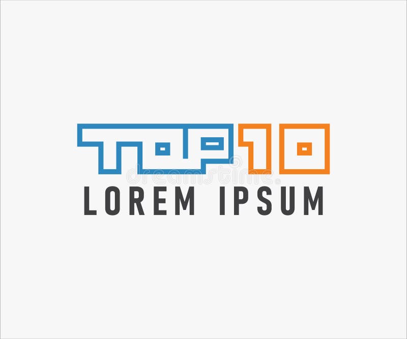 Top 10 Logo editorial photo. Illustration of file, symbol - 158907081