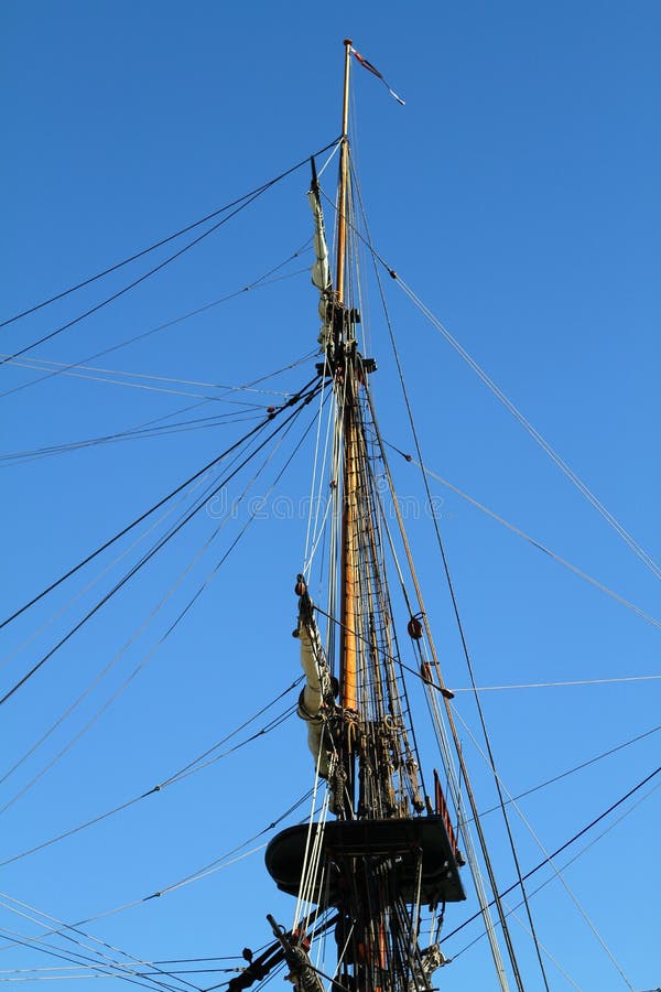Top of the main mast stock image. Image of australia - 83856649