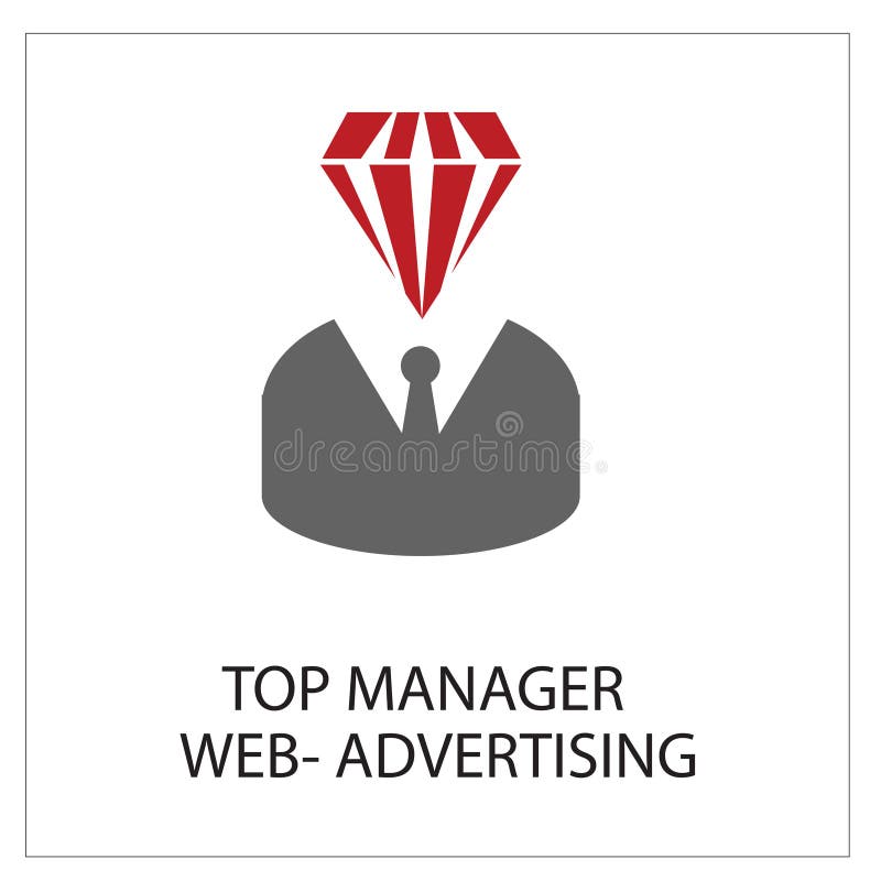 Top Manager Simple Logo Icon Vector Ilustration Stock Vector ...