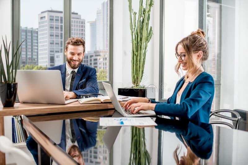 Top Managers Working at the Office Stock Image - Image of people, desk ...