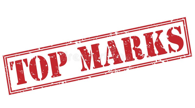 Top marks stock vector. Illustration of passed, stamp - 22328221