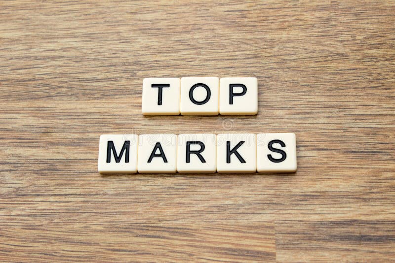 Top Marks stock photo. Image of letter, word, marks, alphabet - 45536740