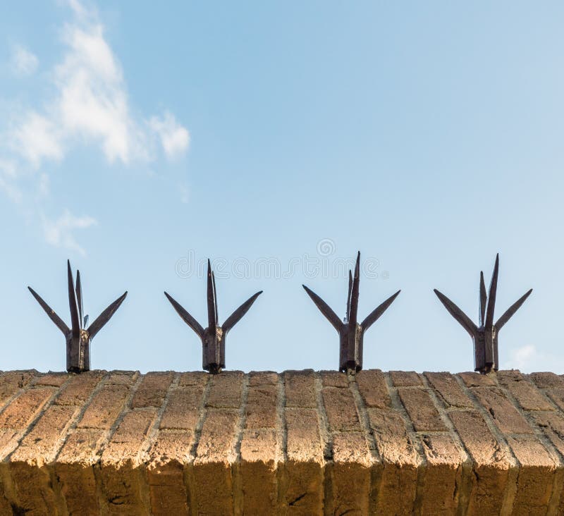 Top Masonry Wall Sharp Spikes Stock Photos - Free & Royalty-Free Stock ...